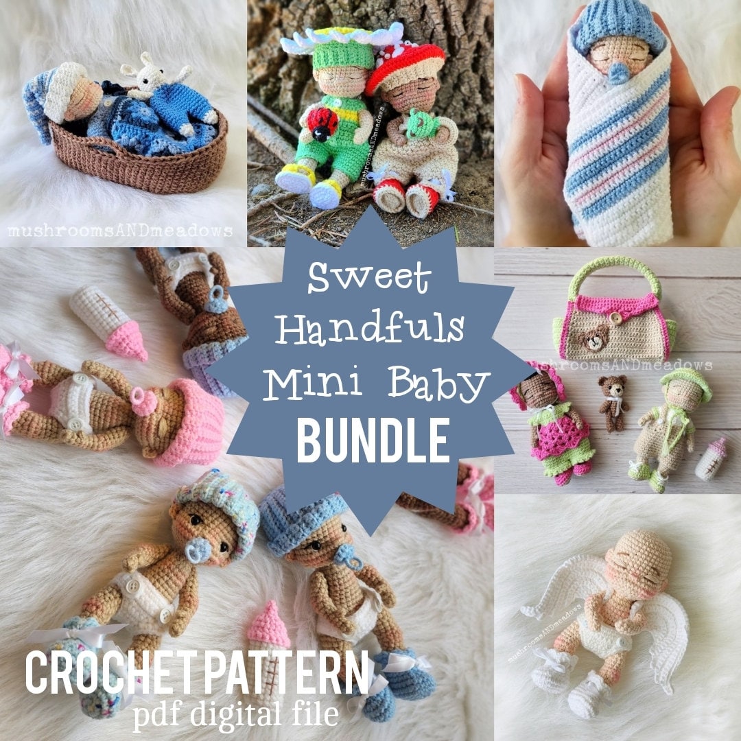 CROCHET PATTERN: Sweet Handfuls Mini Baby Bundle - Etsy