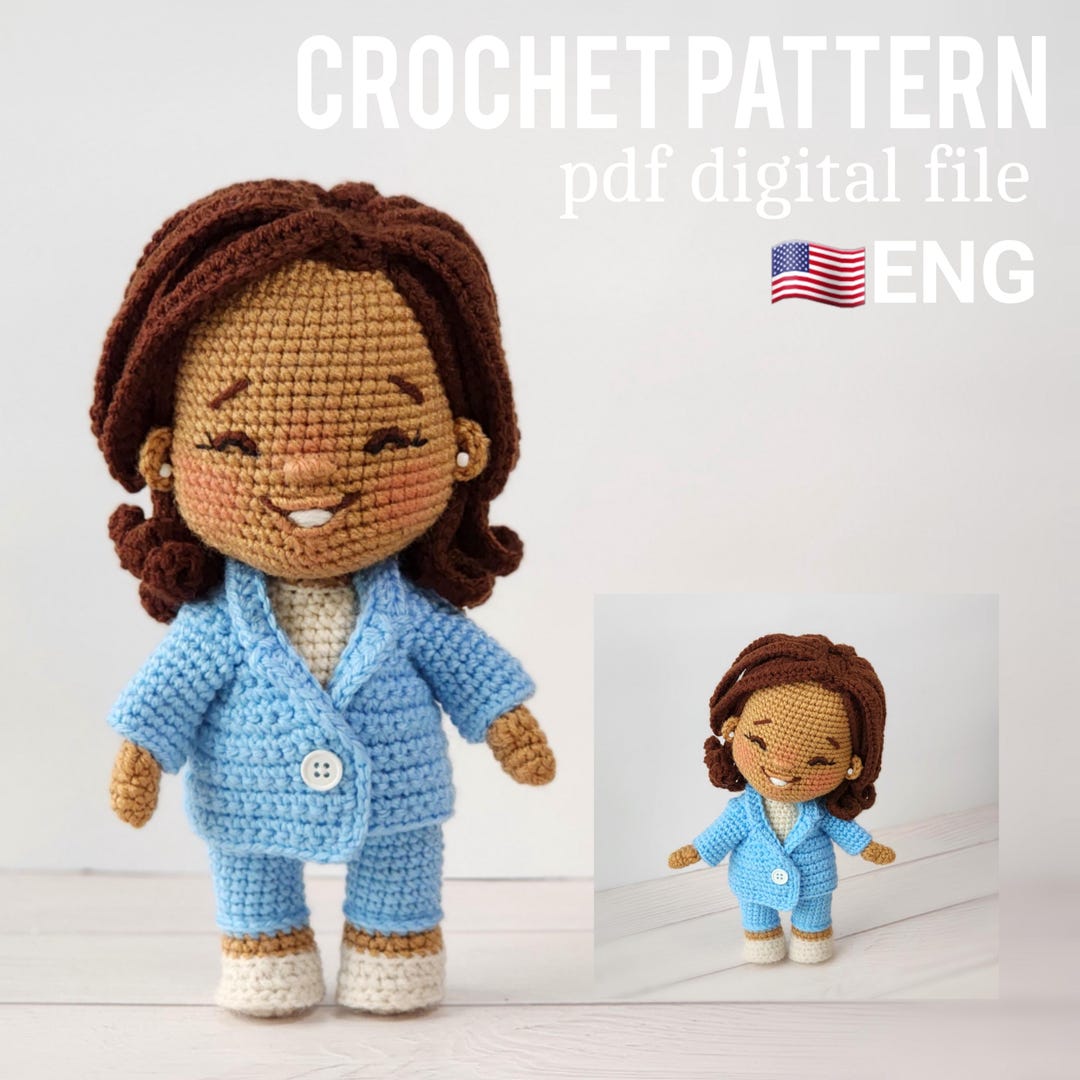CROCHET PATTERN: Amigurumi Kamala - Etsy Australia