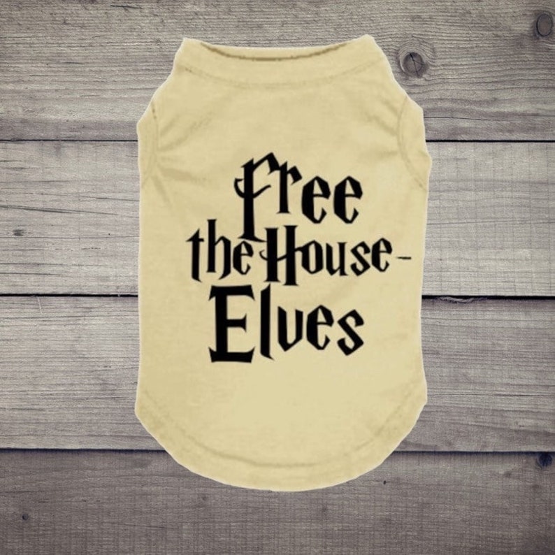 Free the House-elves Harry Potter Inspired Dog Tee - Etsy