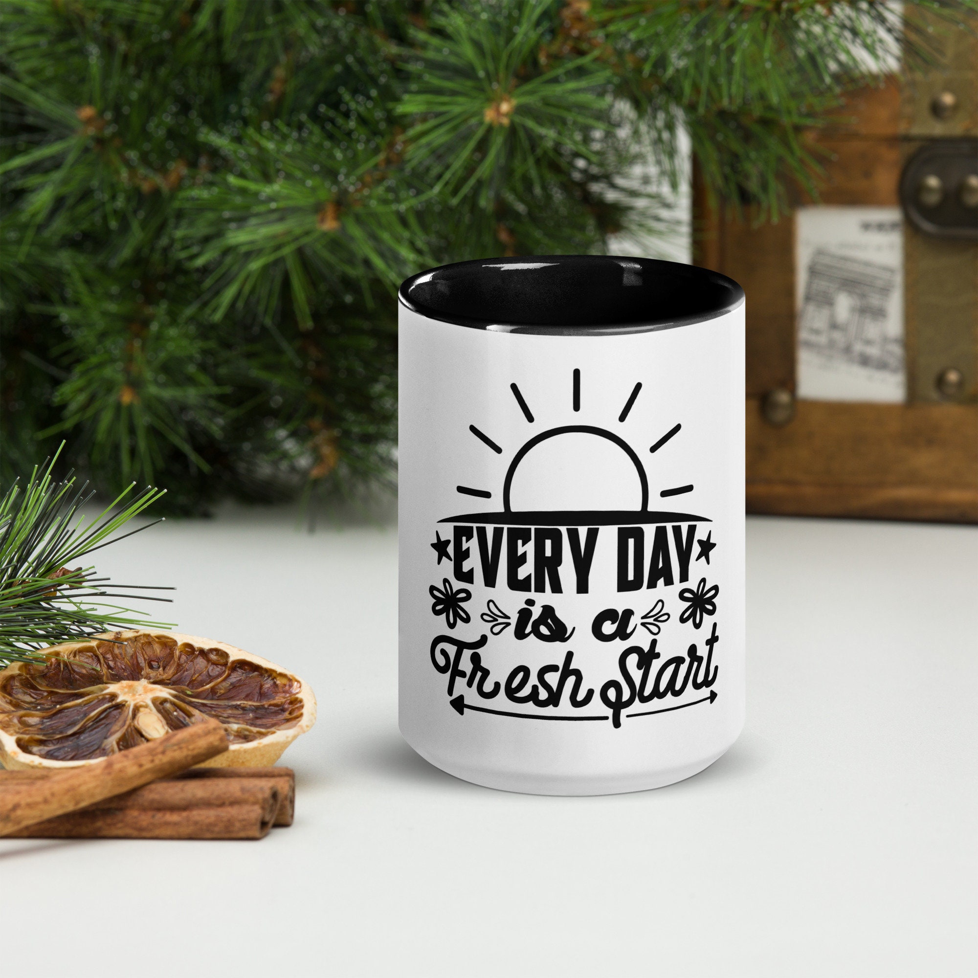 Every Day is a Fresh Start Ceramic Coffee Tea - Etsy