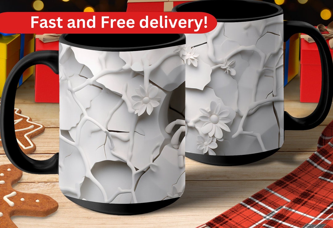 3D Spider Mug 11 Oz and 15 Oz Mug Design 3D Mug Wrap Coffee - Etsy