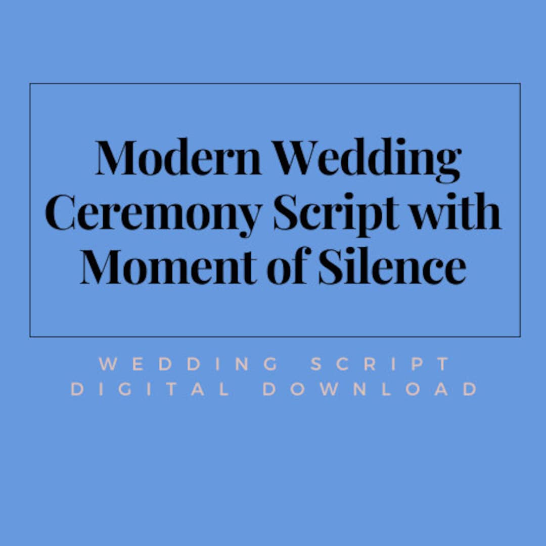 Elegant and Heartfelt Modern Wedding Ceremony Script With Moment of ...