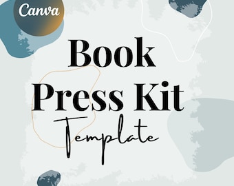 Book Press Kit Template - Etsy
