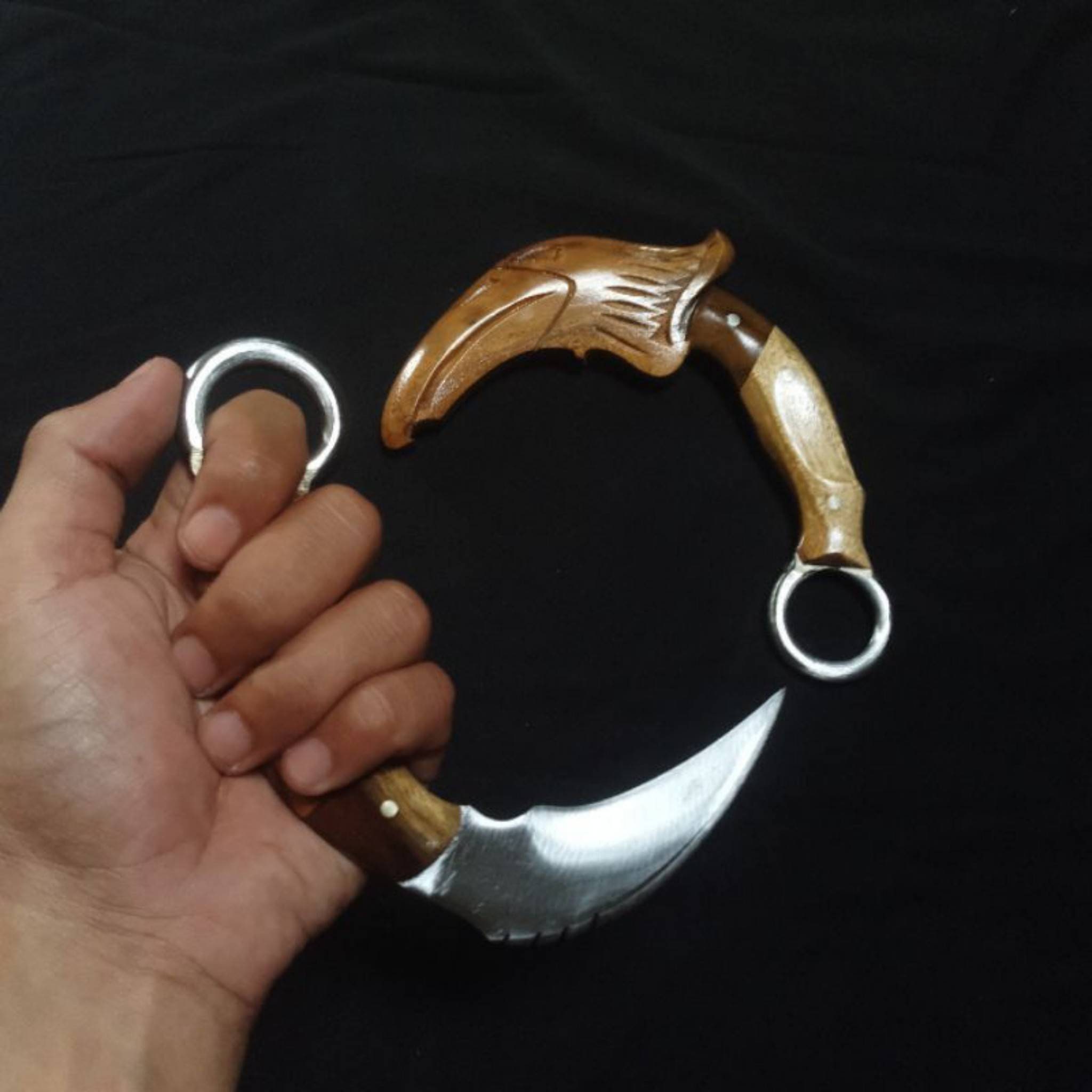 Ethnic Karambit Traditional Knife Minangkabau Sumatera Eagle Head ...