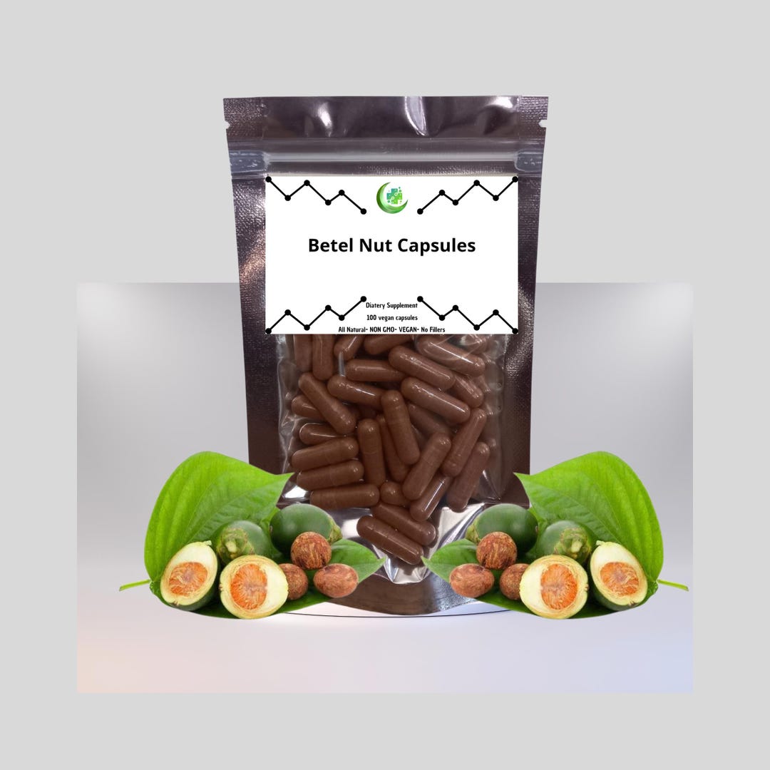 Organic Betel Nut Extract 10:1 500mg Capsules - Etsy