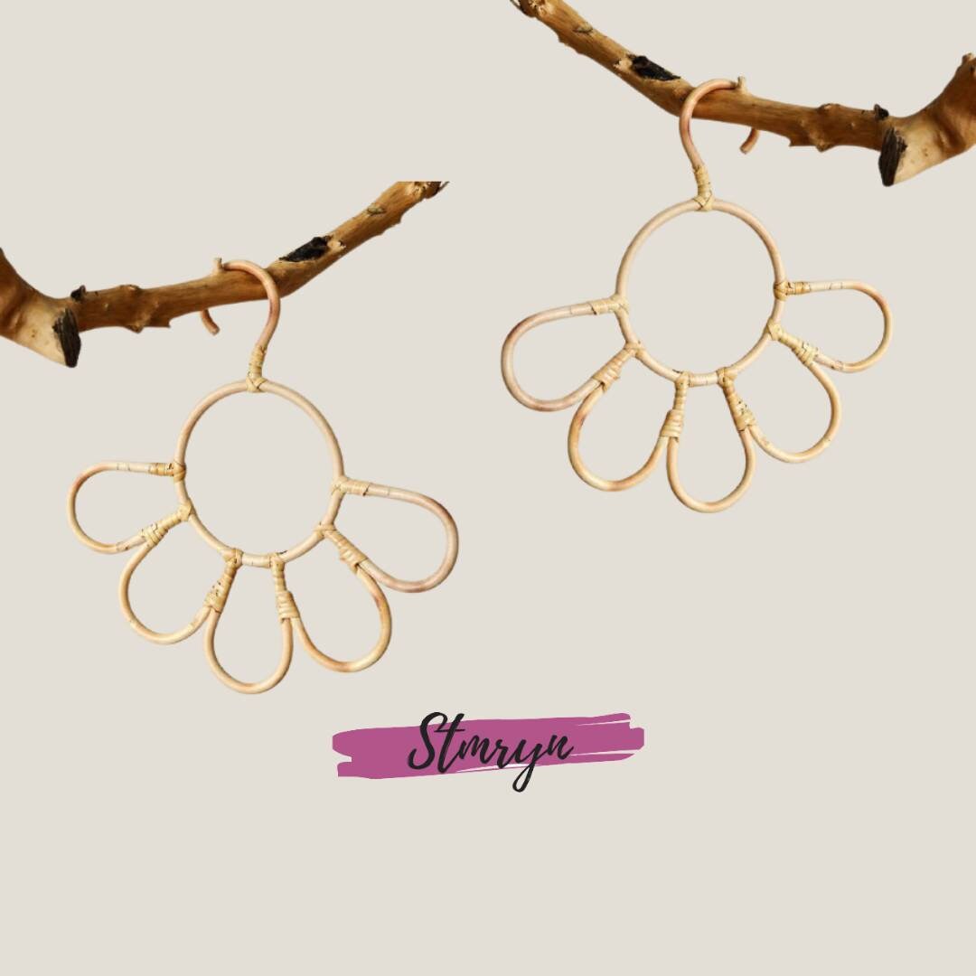 Rattan Towel Rack/ Towel Hanger/ Rattan Towel Hook/ Wall Hanging Towel ...