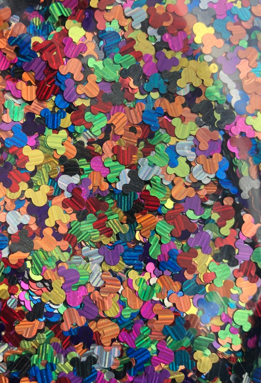 Mouse Head Glitter,mickey Glitter,holographic,multi Color Glitter ...