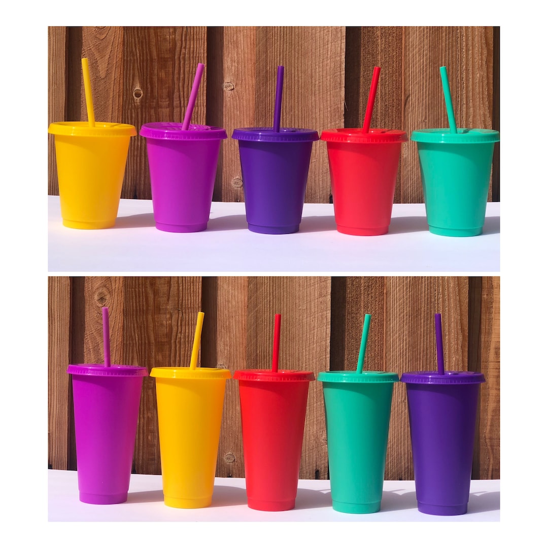 Tropical bright cold cups 5 count set neon bright color16 - Etsy Österreich