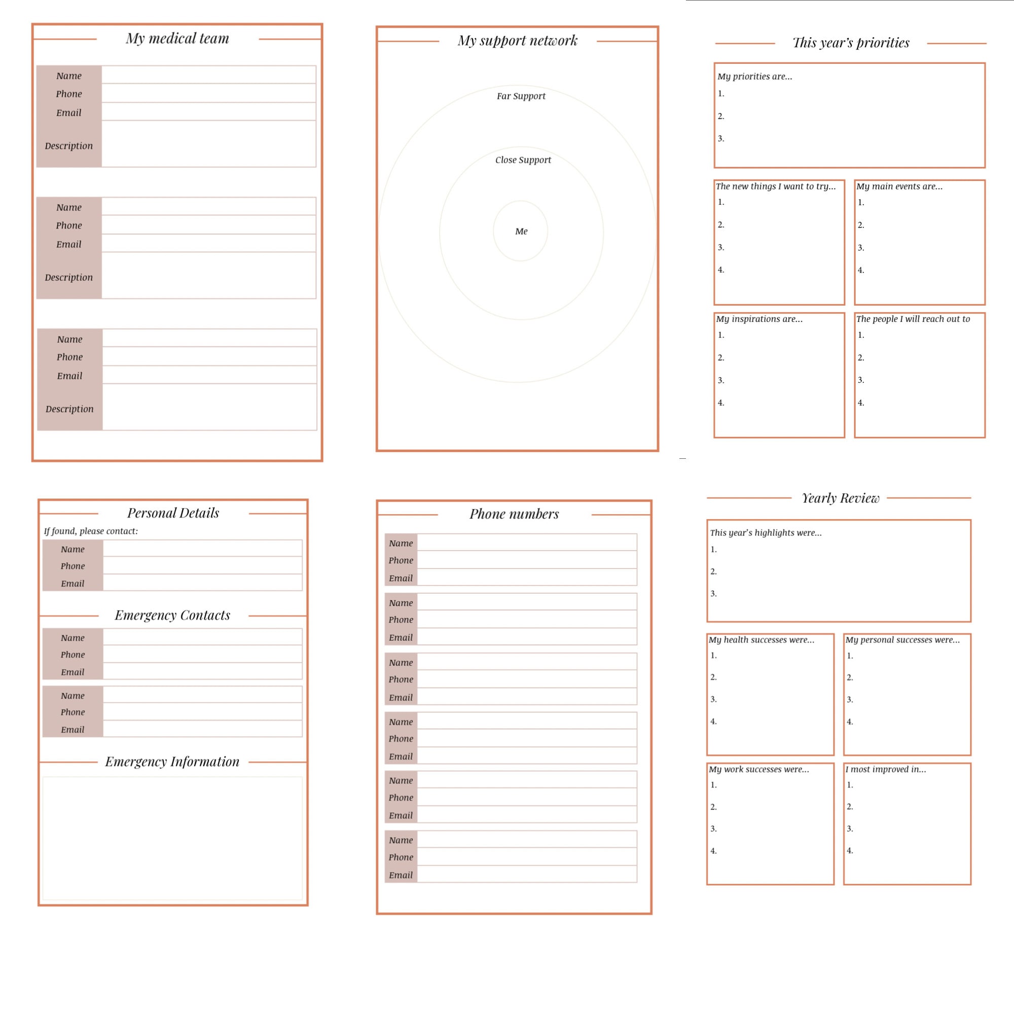 Spoonie Daily Diary | Chronic Pain Planner | PDF Planner | Goodnotes ...