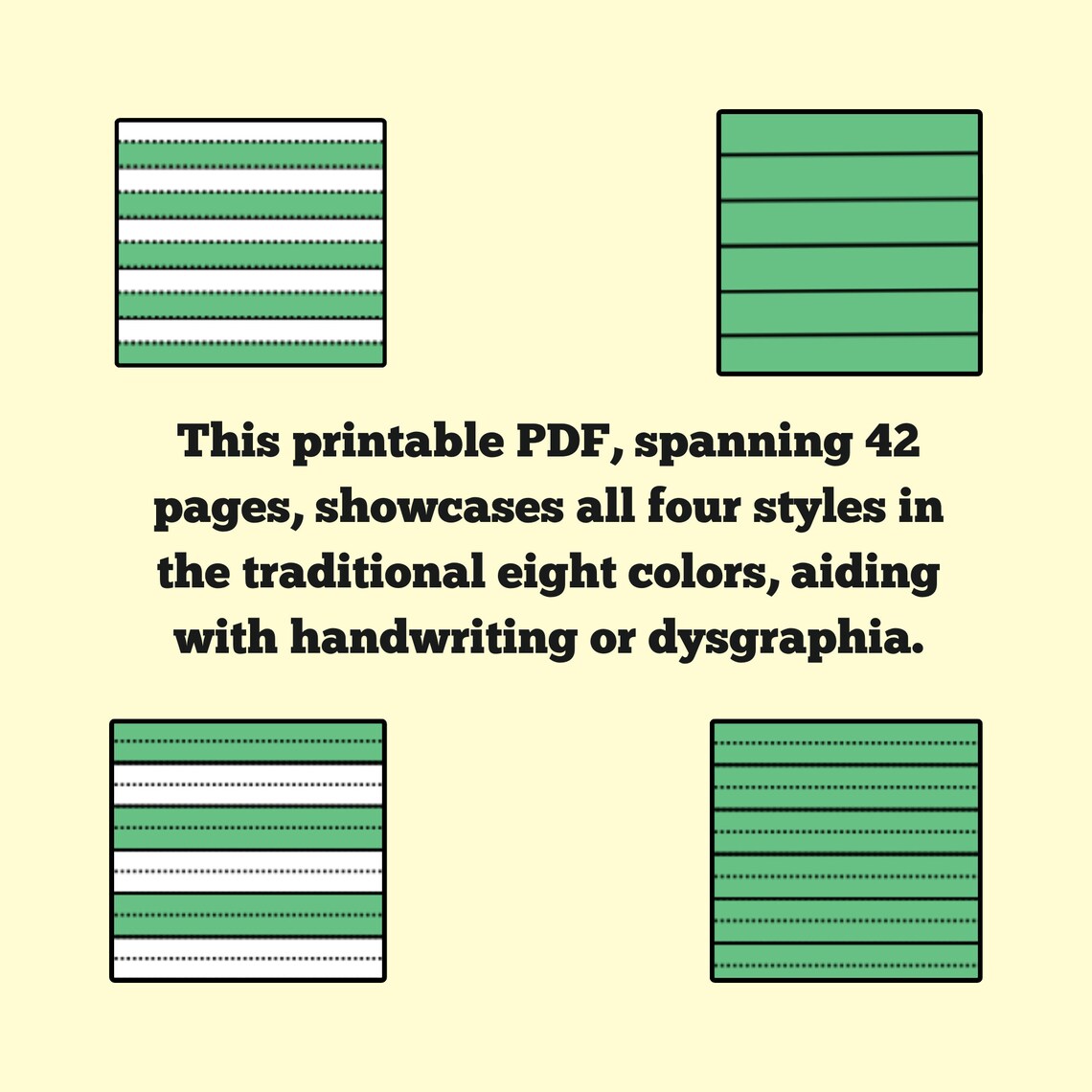 Printable Writing Aid for Dyslexia & Irlen Syndrome | Visual Stress ...