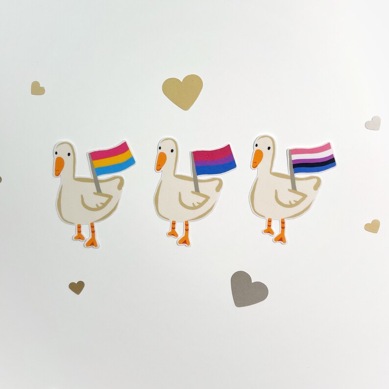 LGBTQ Ducks / Pride Stickers / Pride Flags - Etsy