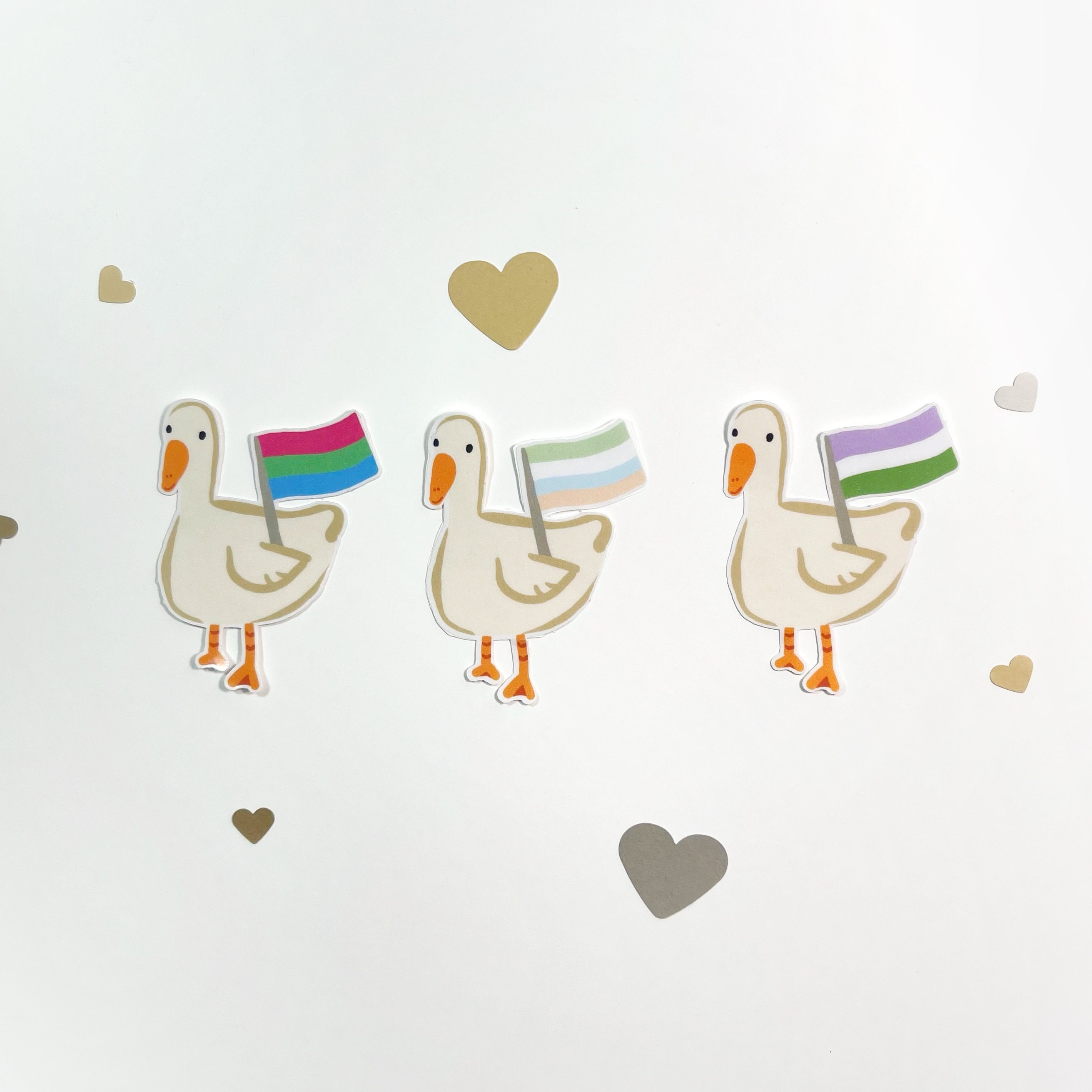 LGBTQ Ducks / Pride Stickers / Pride Flags - Etsy Australia