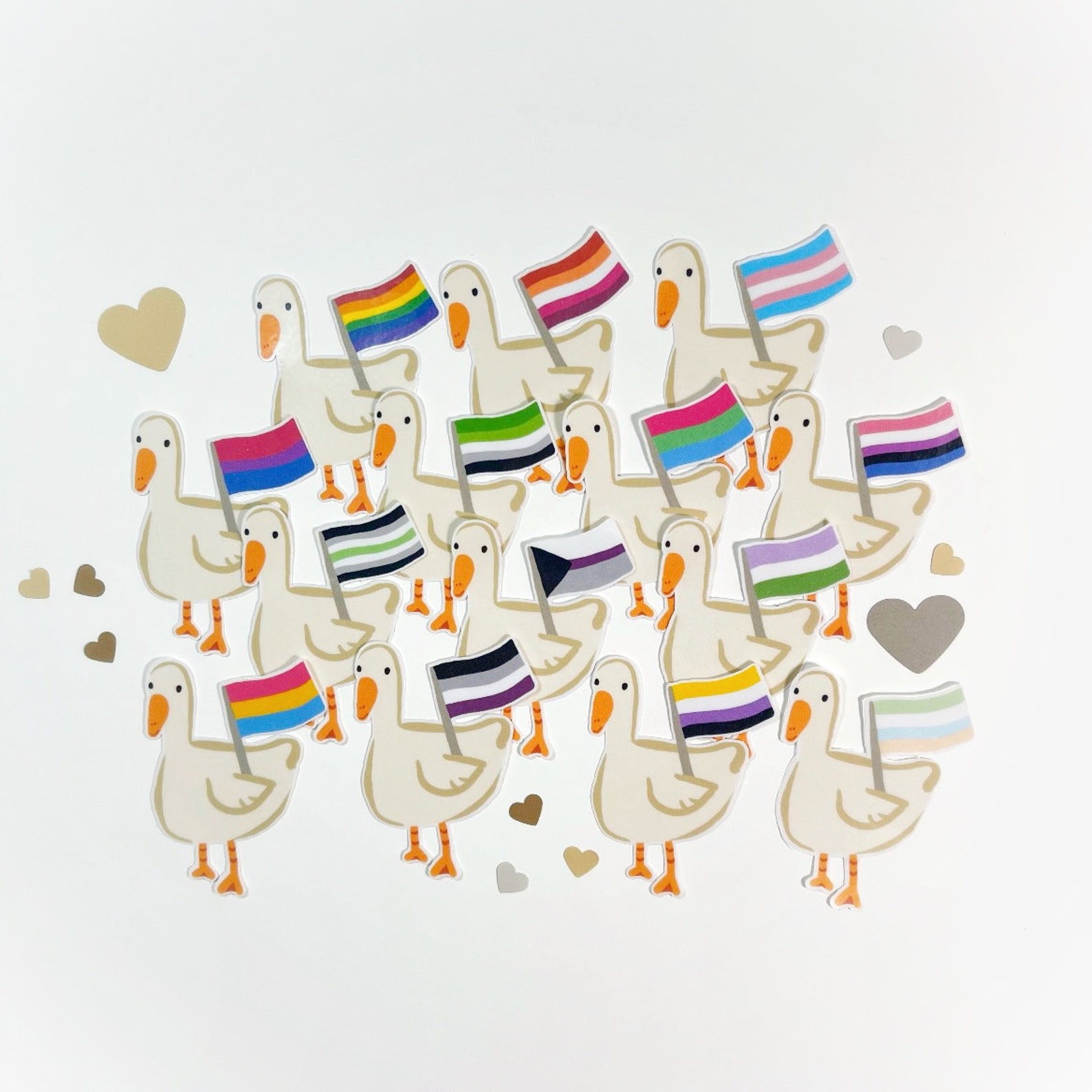 LGBTQ Ducks / Pride Stickers / Pride Flags - Etsy