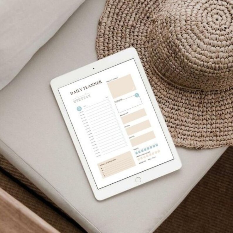 Minimalistic Daily Planner Printable and Digital Compatible With ...