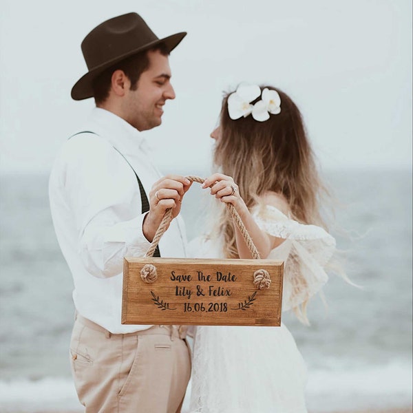 Wood Save the Date - Etsy