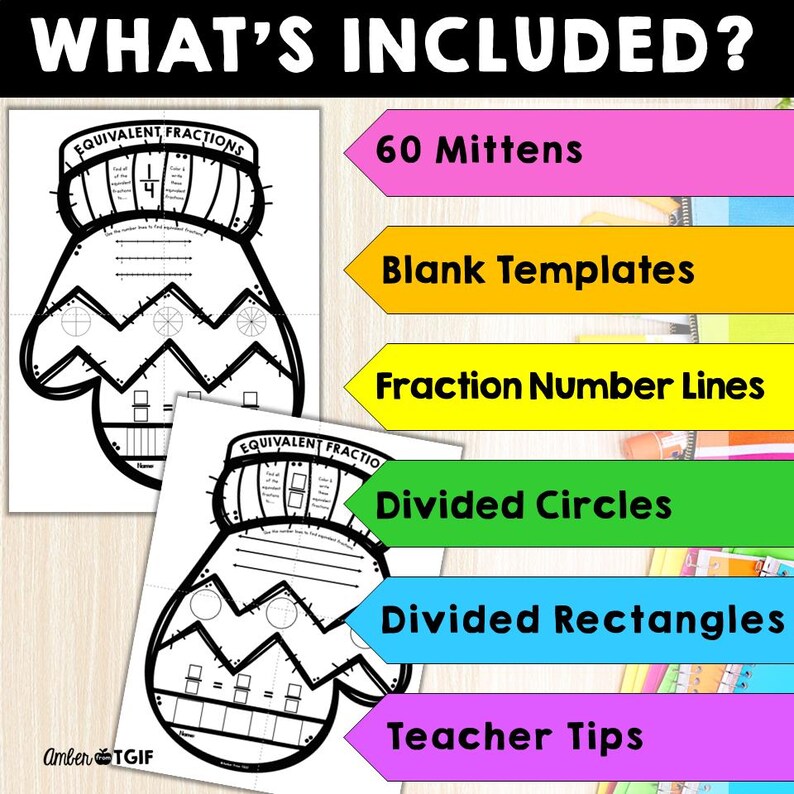 Winter Equivalent Fractions Practice Math Craft 3rd or 4th Grade Fun ...