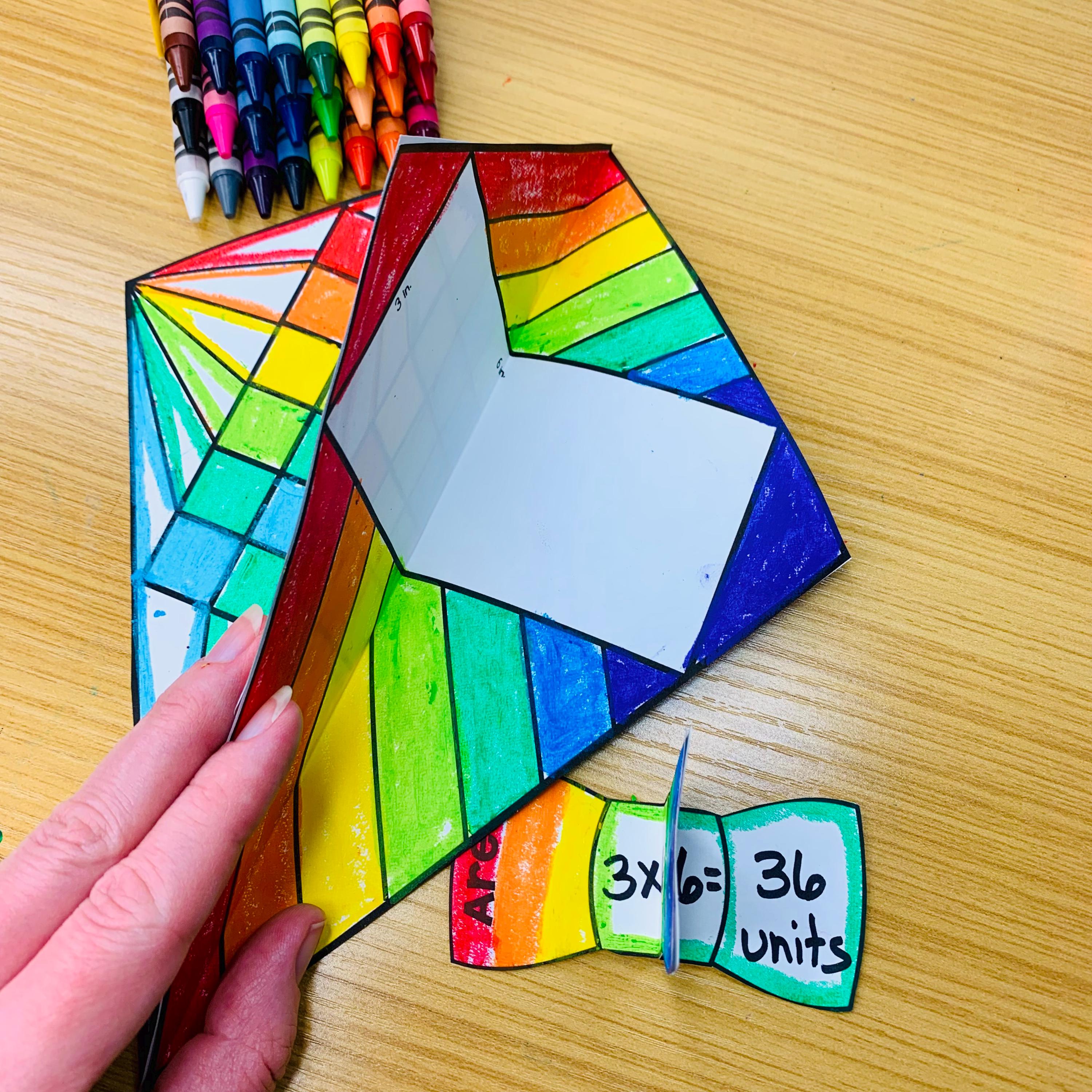 Area and Perimeter Math Craft and Multiplication Arrays Grade 3 and 4 ...