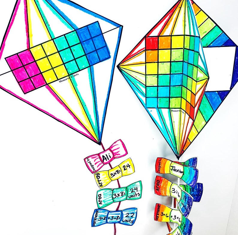 Area and Perimeter Math Craft and Multiplication Arrays Grade 3 and 4 ...