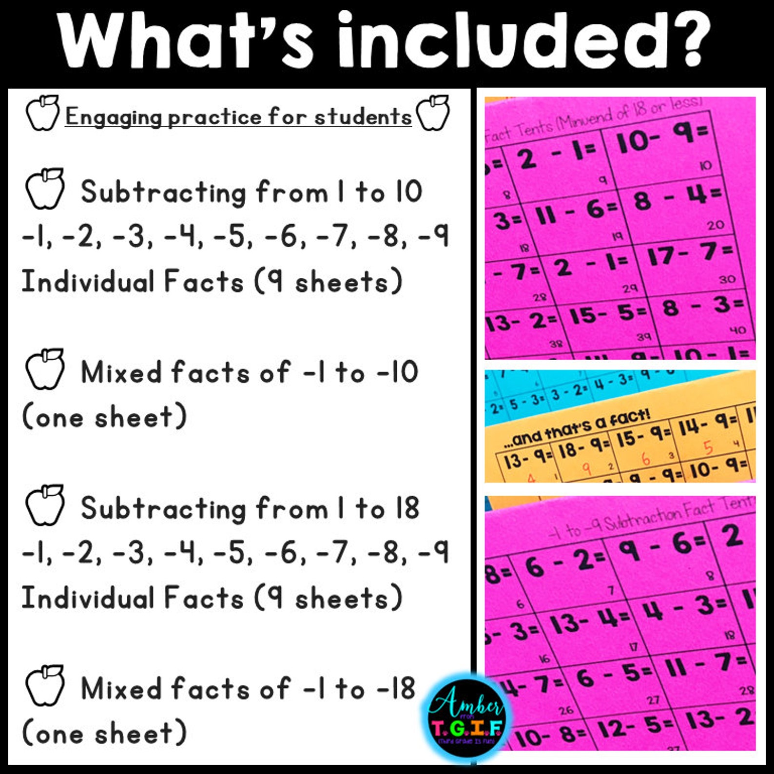 Subtraction Fact Practice Homeschool Classroom, Printable Subtraction ...