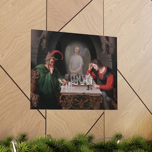 Checkmate (the Chess Players) Fine Art Print by Friedrich August Moritz ...