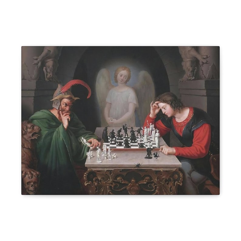 Checkmate the Chess Players Fine Art Print by Friedrich August Moritz ...