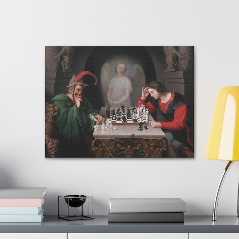 Checkmate (the Chess Players) Fine Art Print by Friedrich August Moritz ...