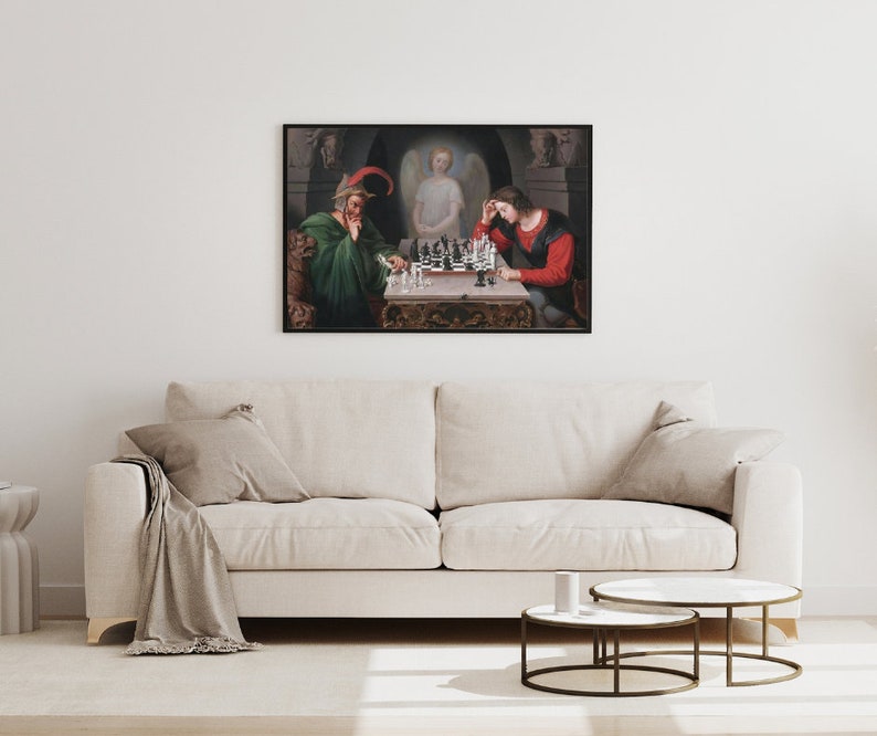 Checkmate the Chess Players Fine Art Print by Friedrich August Moritz ...