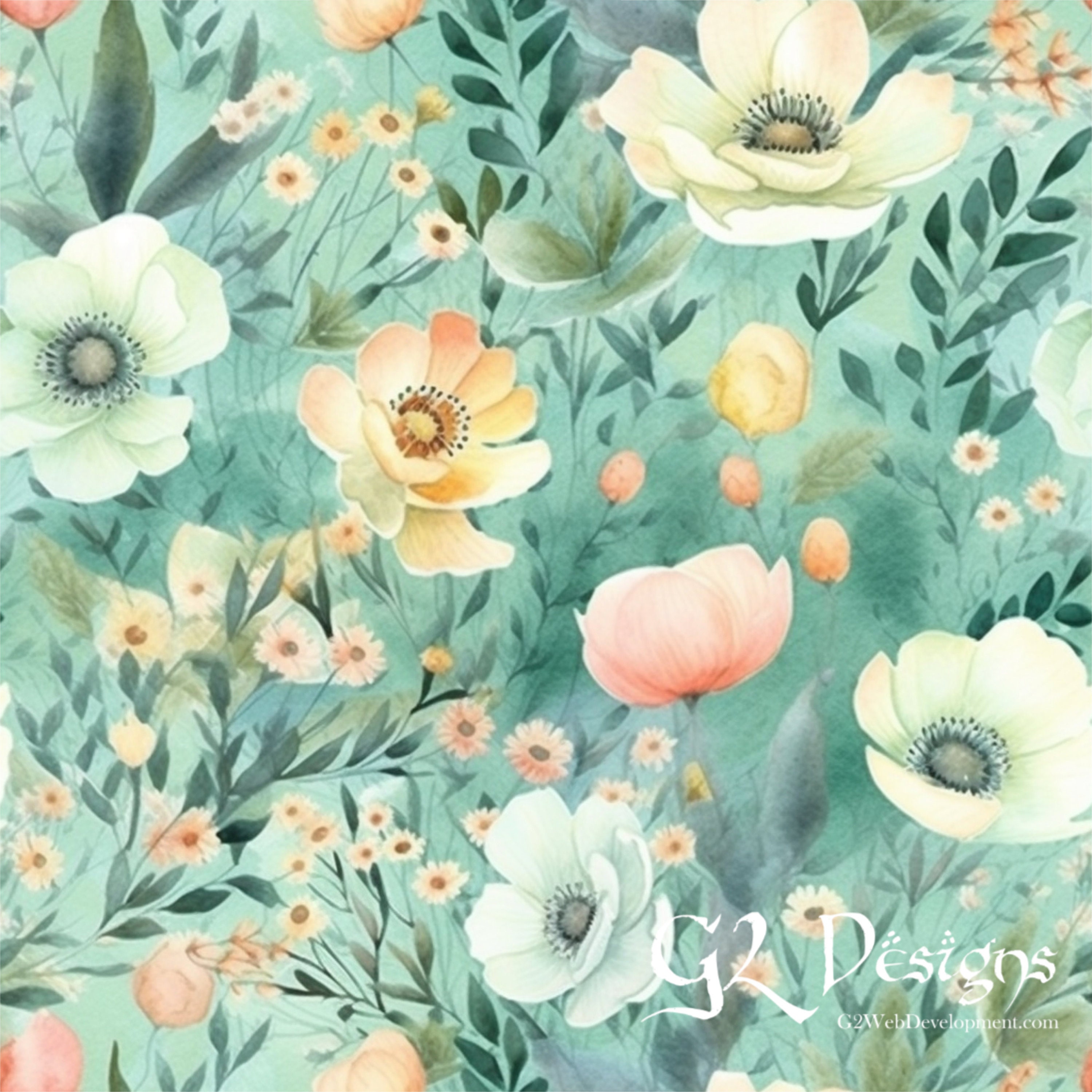 Watercolor Floral Digital Paper SEAMLESS Variety - Etsy