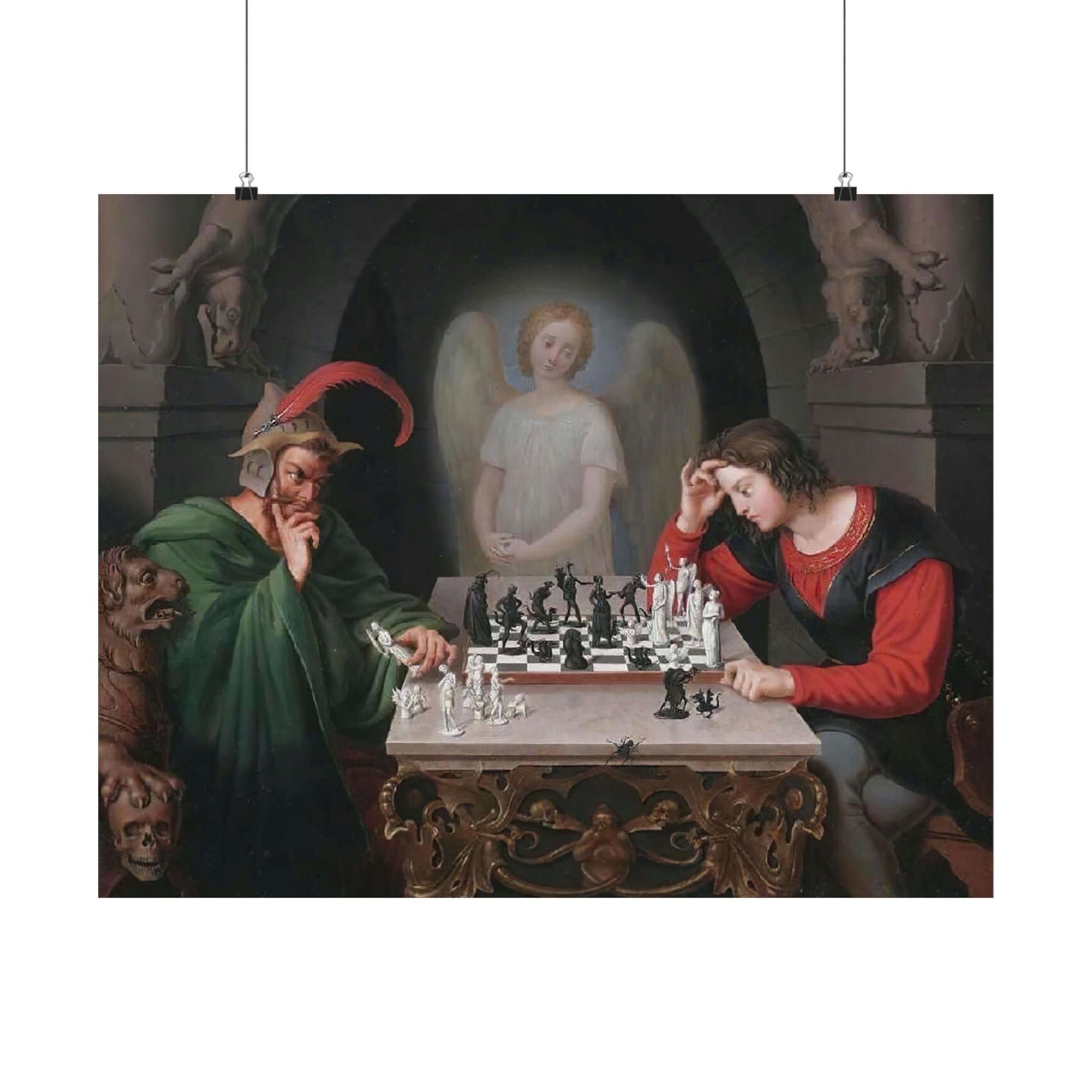 Checkmate the Chess Players Fine Art Print by Friedrich August Moritz ...
