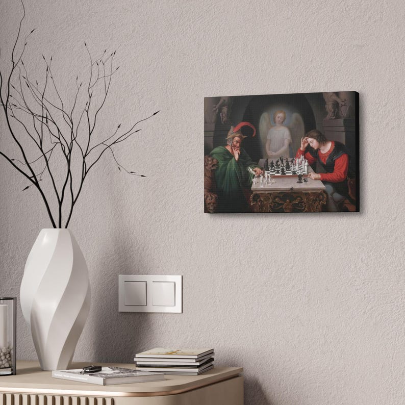 Checkmate (the Chess Players) Fine Art Print by Friedrich August Moritz ...