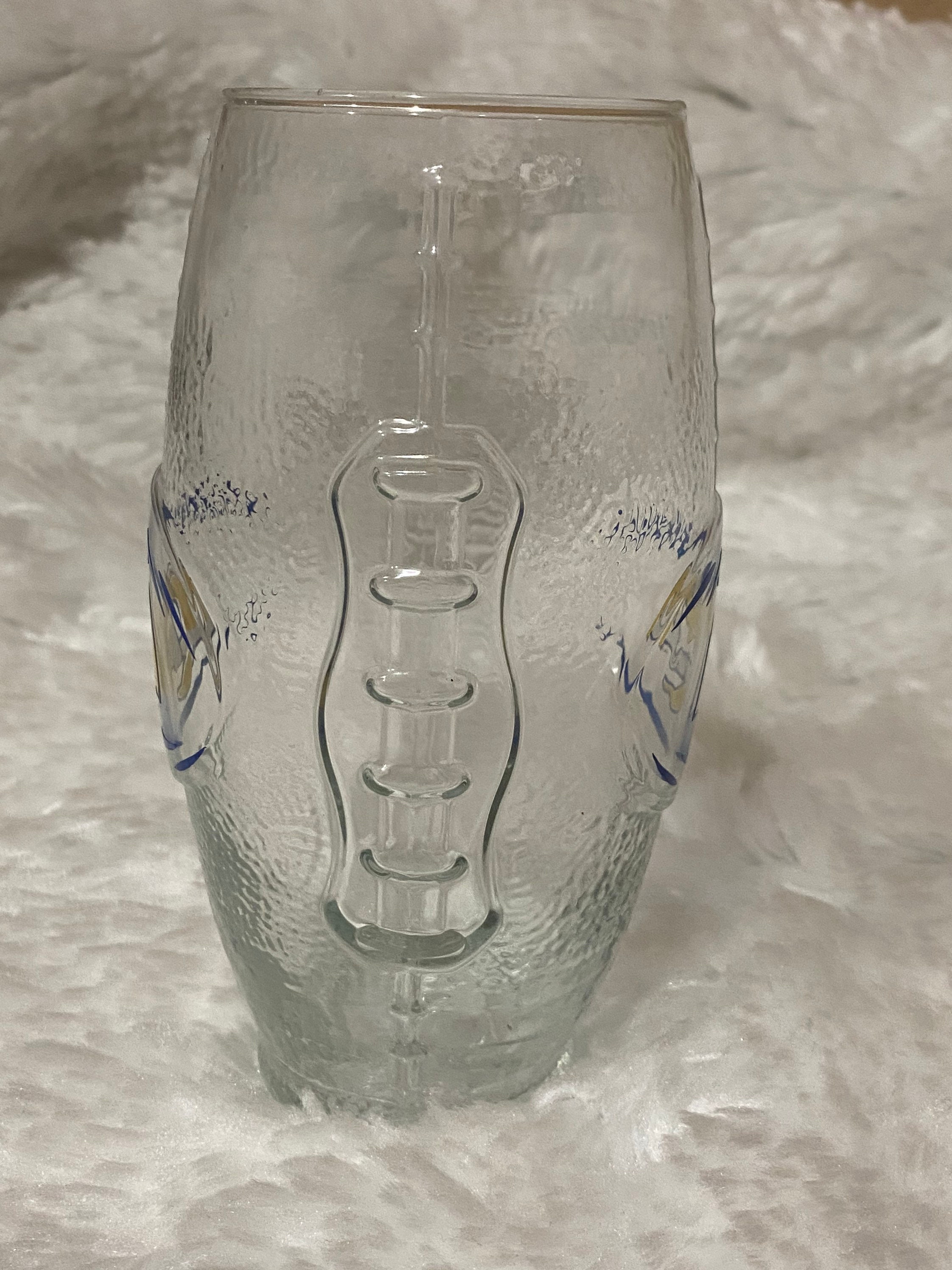 LA Rams Football Shaped Glass - Etsy