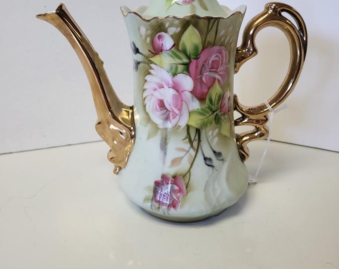 Lefton Heritage Rose Chocolate Pot - Etsy
