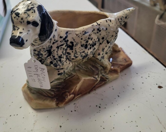 Vintage Mccoy English Setter Dog Planter - Etsy