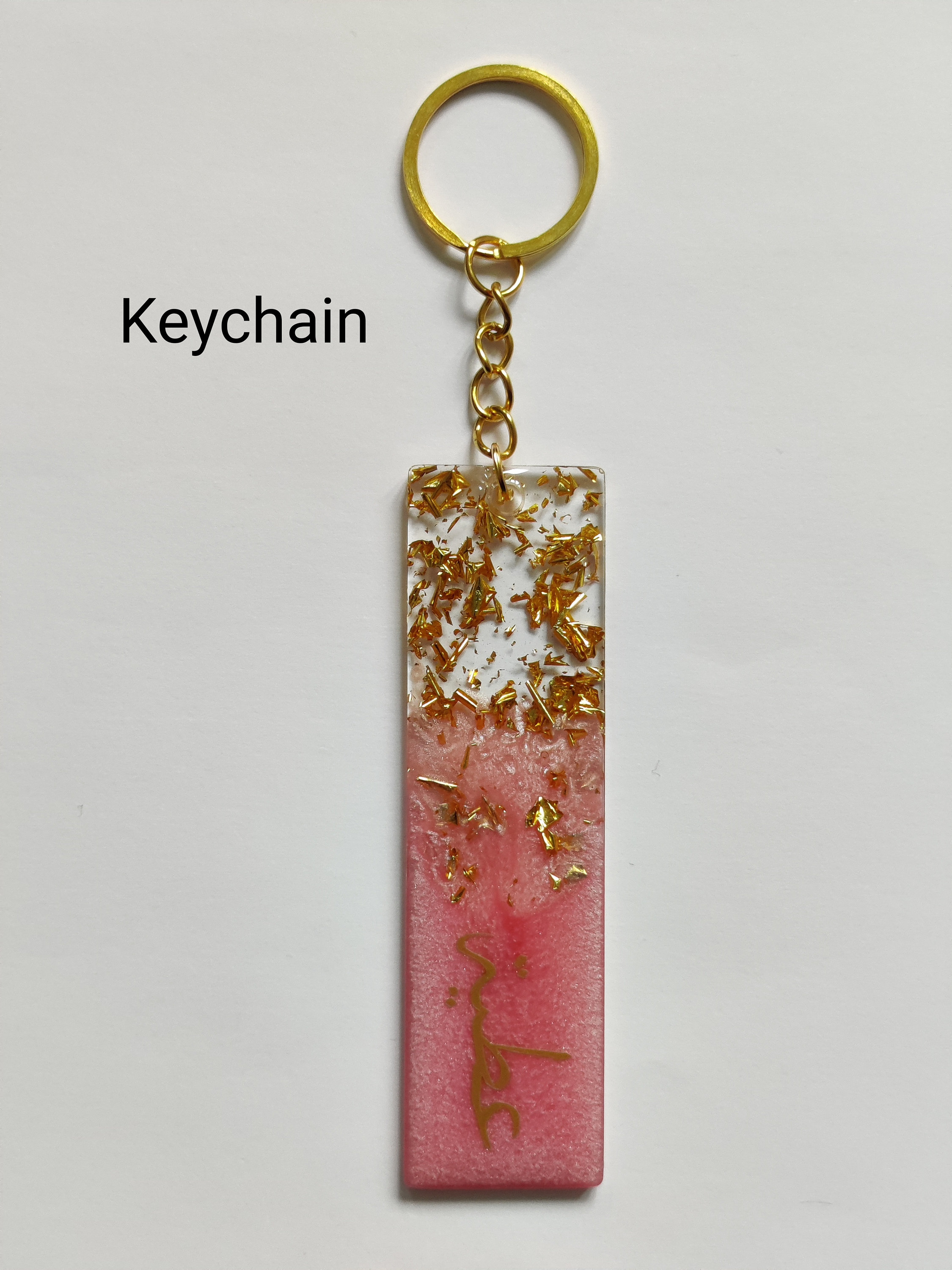 PERSONALISED Resin Bookmark Keyring Letter Keychain Set - Etsy