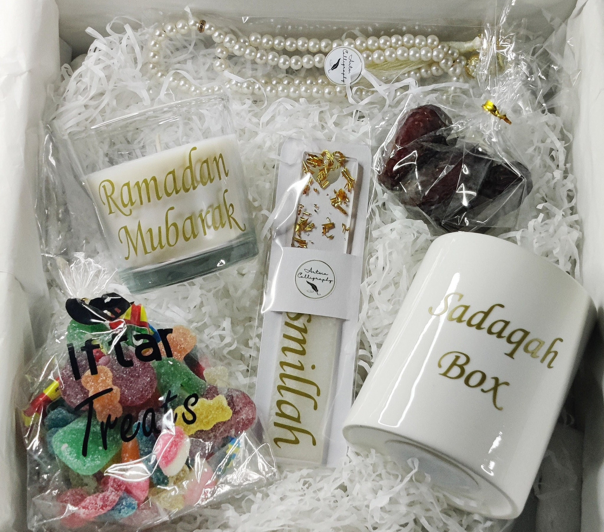 EID Gift Box | RAMADAN Gift Box | Personalised Candle, Sadaqah Box ...