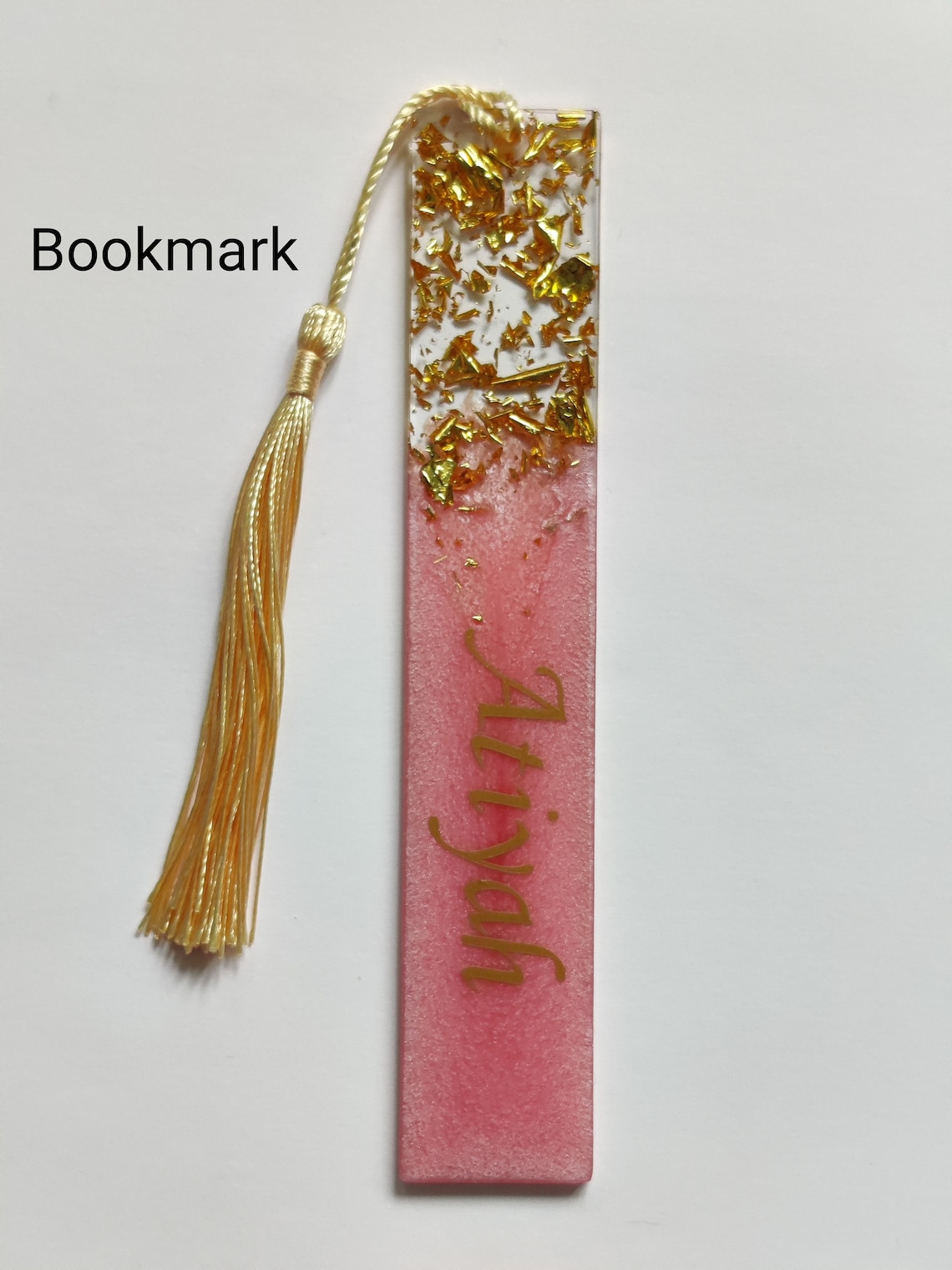 PERSONALISED Resin Bookmark Keyring Letter Keychain Set - Etsy