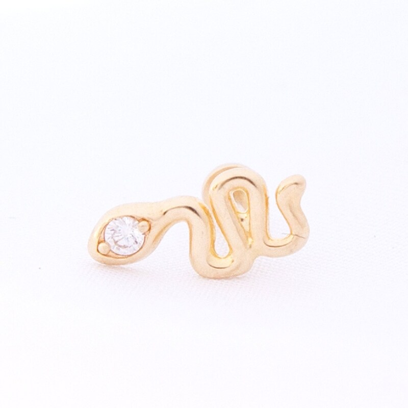 Gold Snake Earrings - Etsy