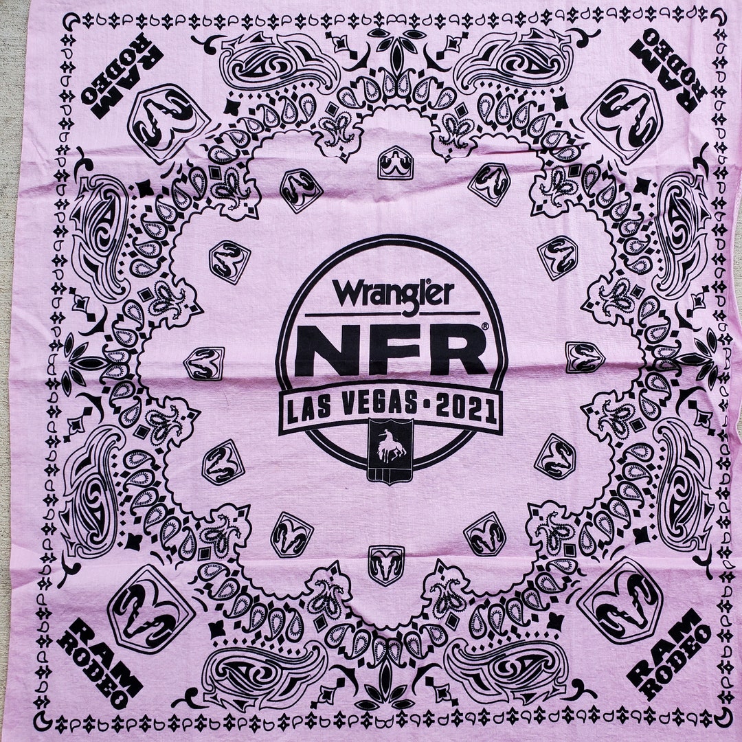 Pink Wrangler NFR National Finals Rodeo Dodge Ram Rodeo Bandana - Etsy