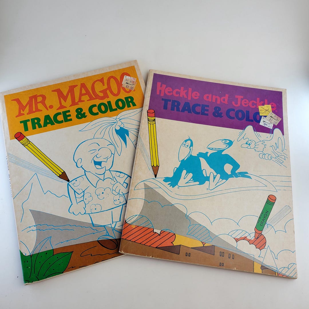 Vintage New Old Stock 1980 Mister Magoo, Heckle & Jeckle Trace and ...