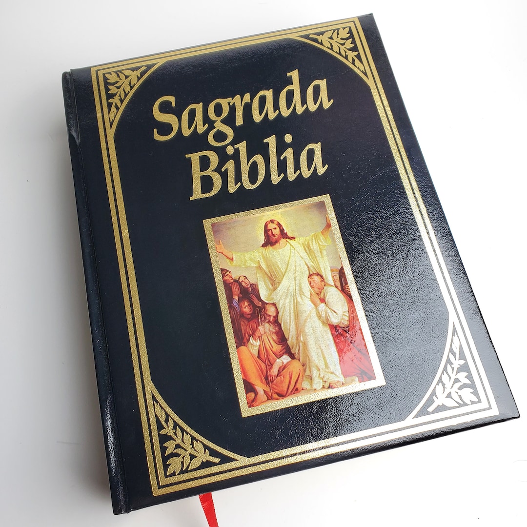 Huge Vintage Sagrada Biblia by Rezza Editors Printed in Colombia ...