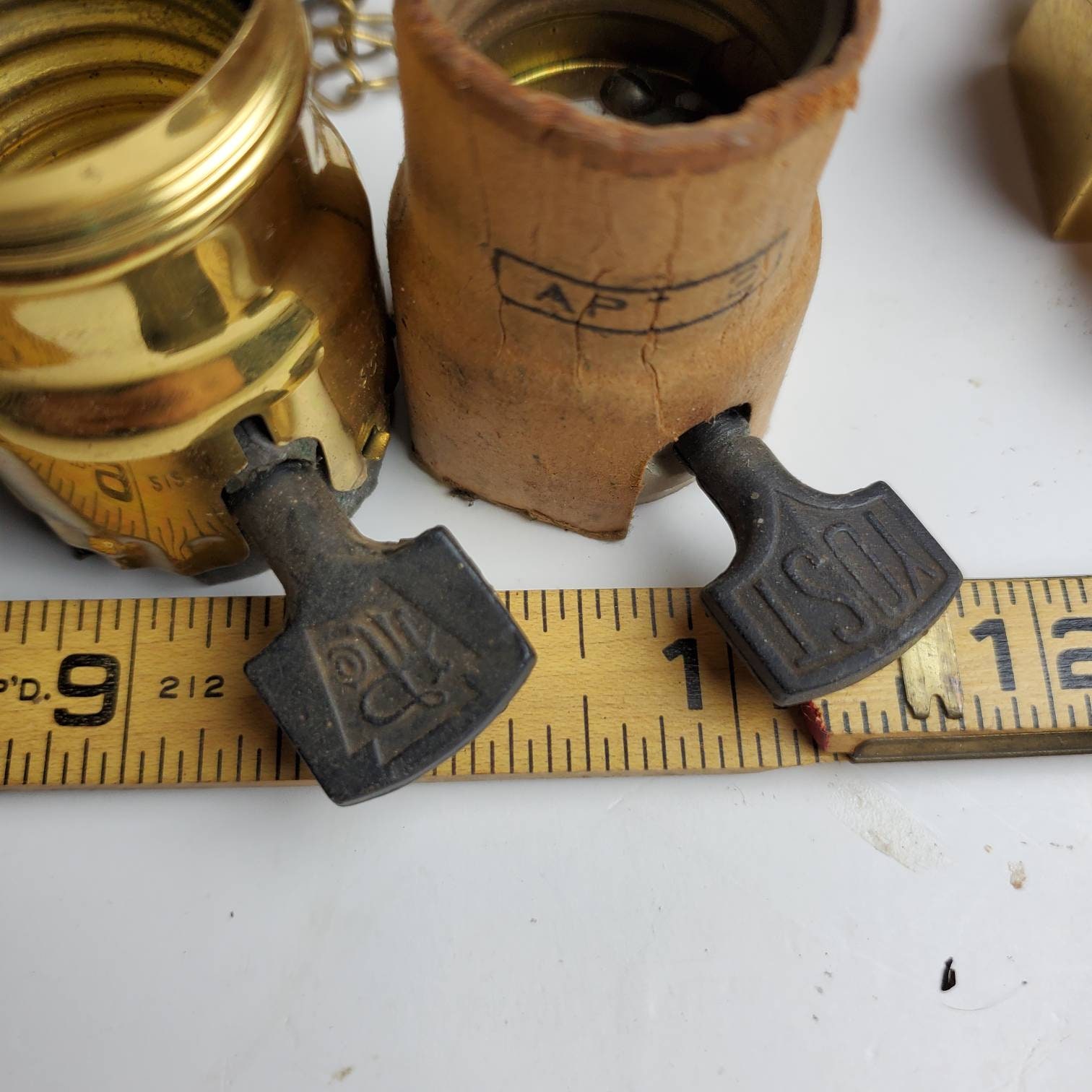 Lot of Vintage Sockets, Finials, and Assorted Pieces, Yost, Webber ...