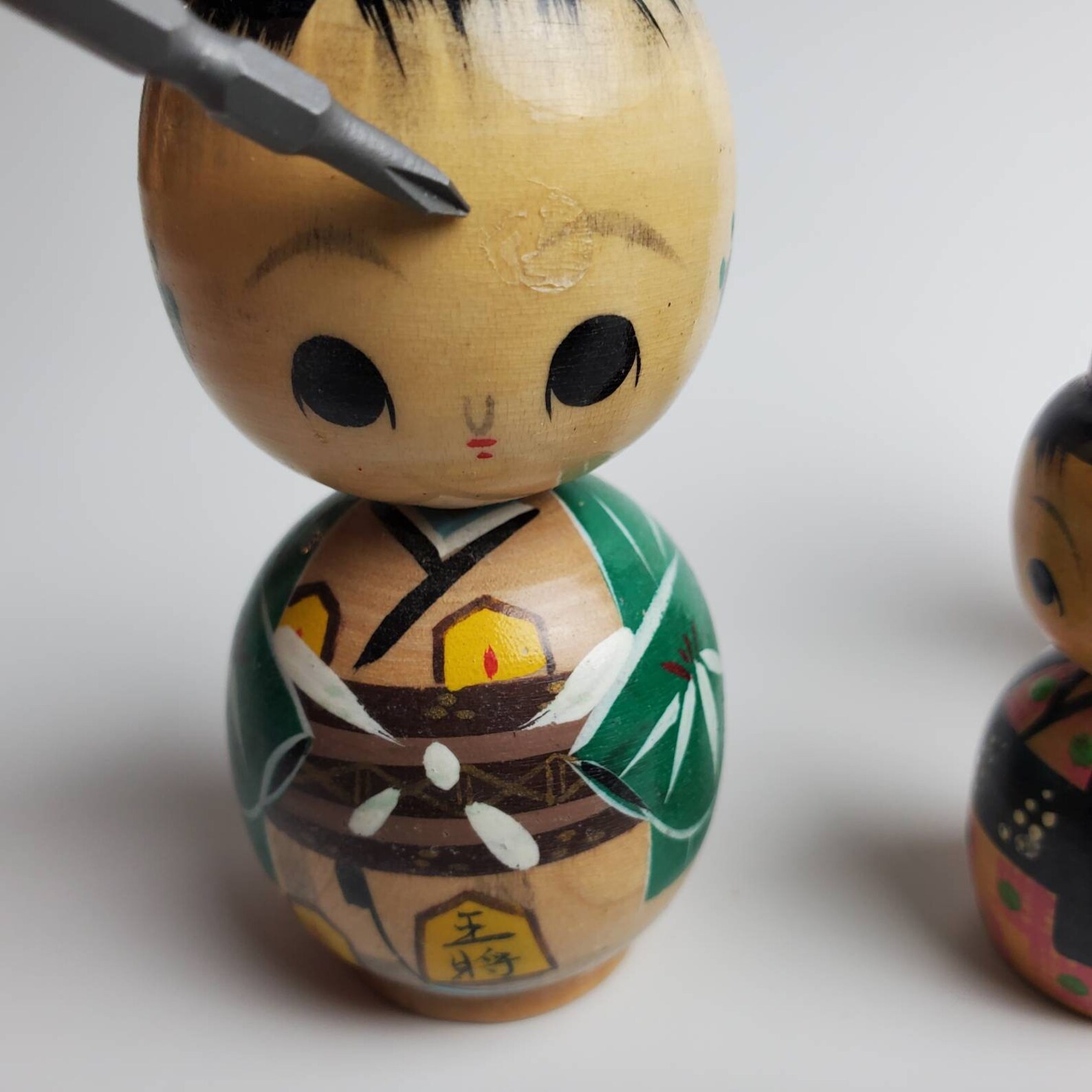 Vtg. 50's or 60's Japanese Kokeshi Bobblehead Head - Etsy