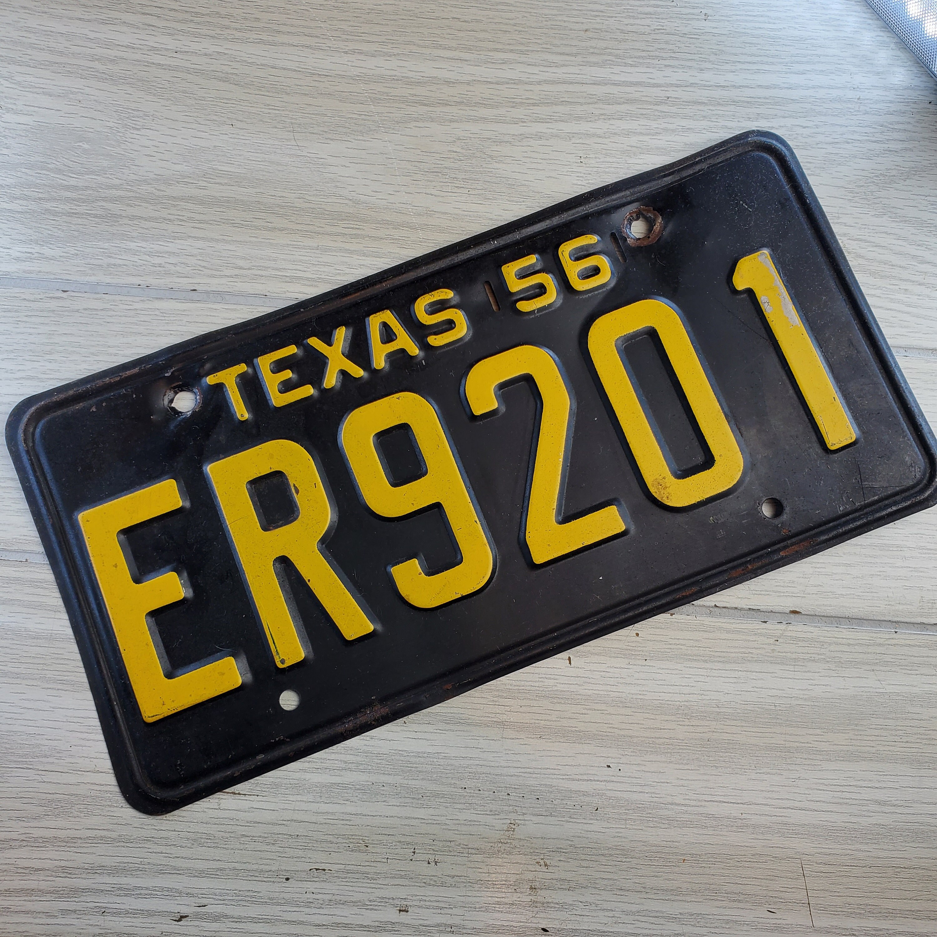 Vintage Used 1950's Texas License Plates. 1953 1954 1955 1956 Lone Star ...