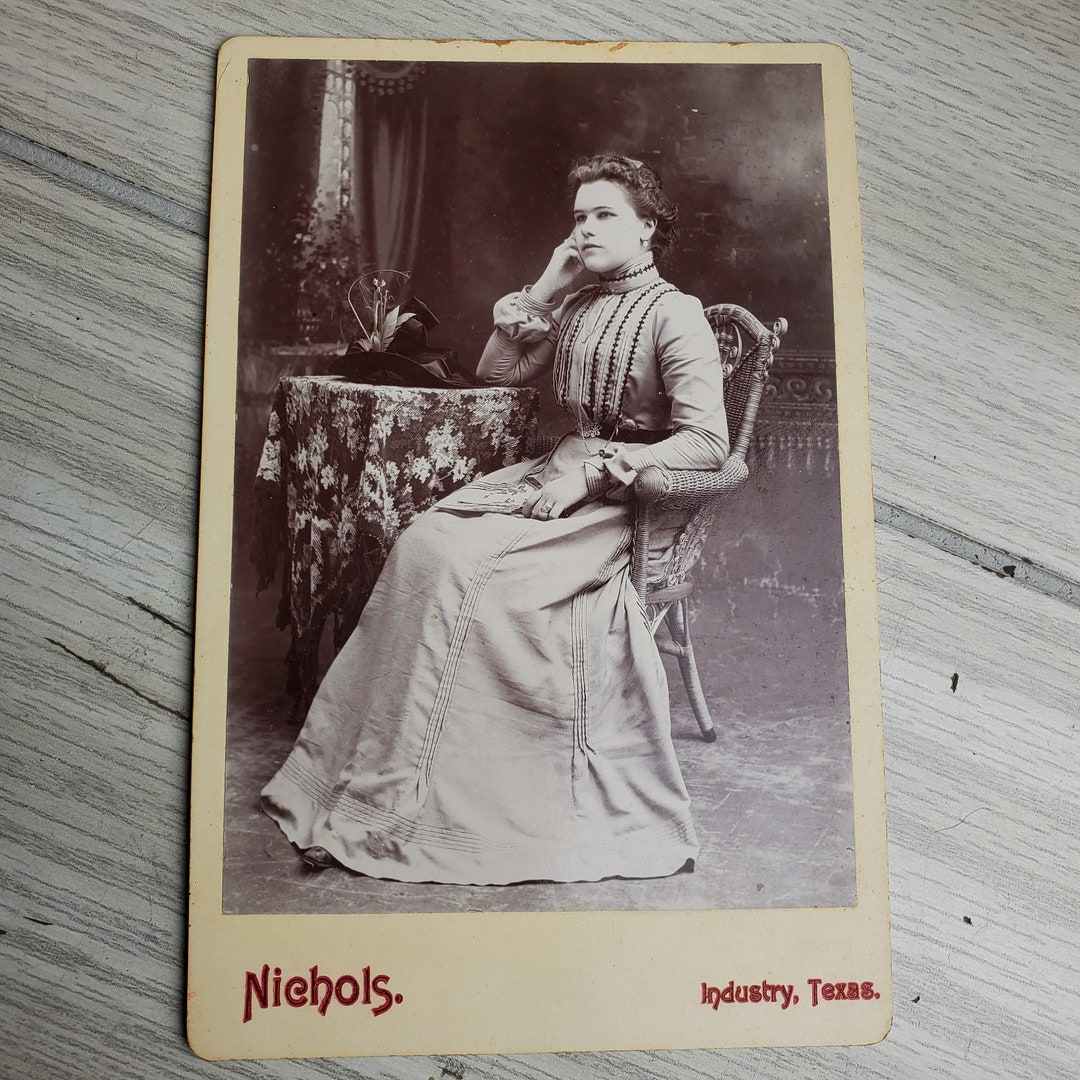 Antique Victorian Era Cabinet Card Photographs From Industry Texas ...