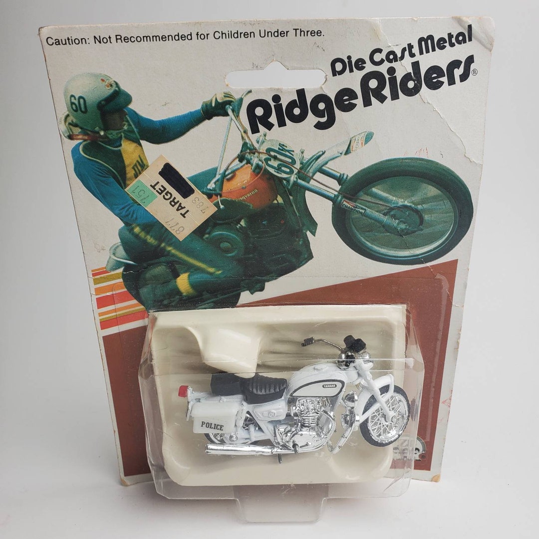 1977 Zee Toys Ridge Riders Yamaha 650 Police Motorcycle Die Cast Toy on ...