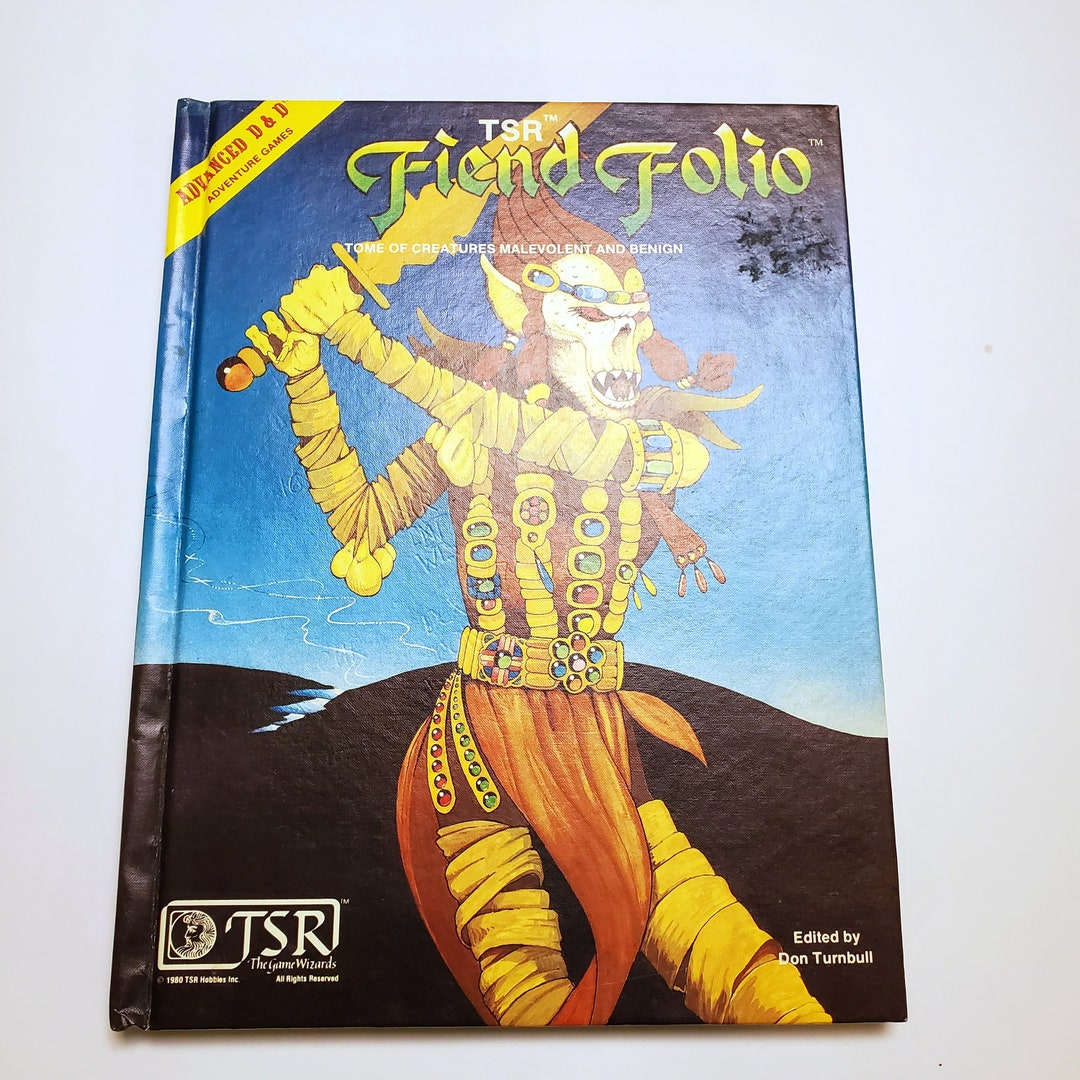 Vintage 1981 TSR Game Wizards Advanced Dungeons & Dragons the Fiend ...