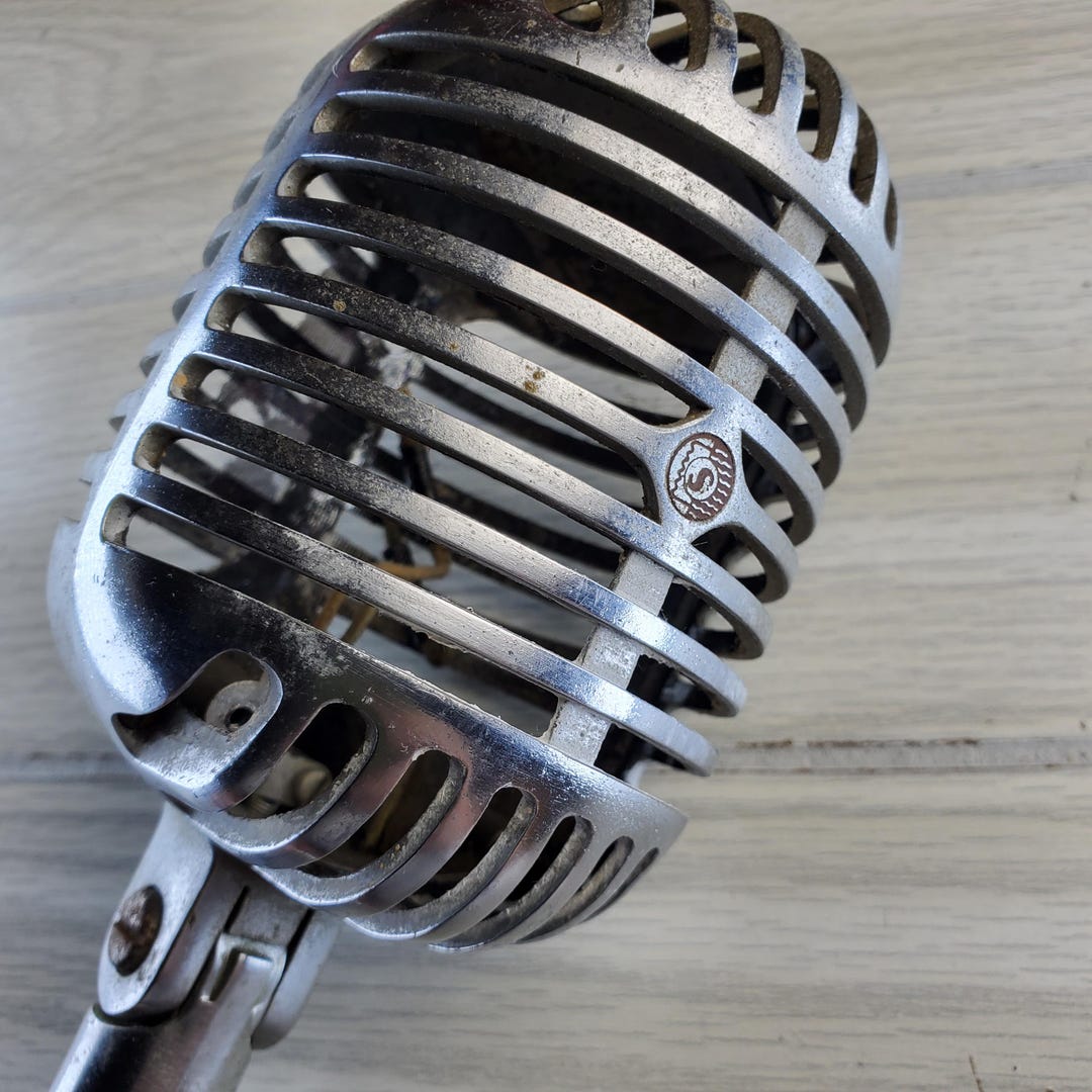 Vintage 1940's Shure Unidyne 55C Fatboy Elvis Microphone. Needs ...