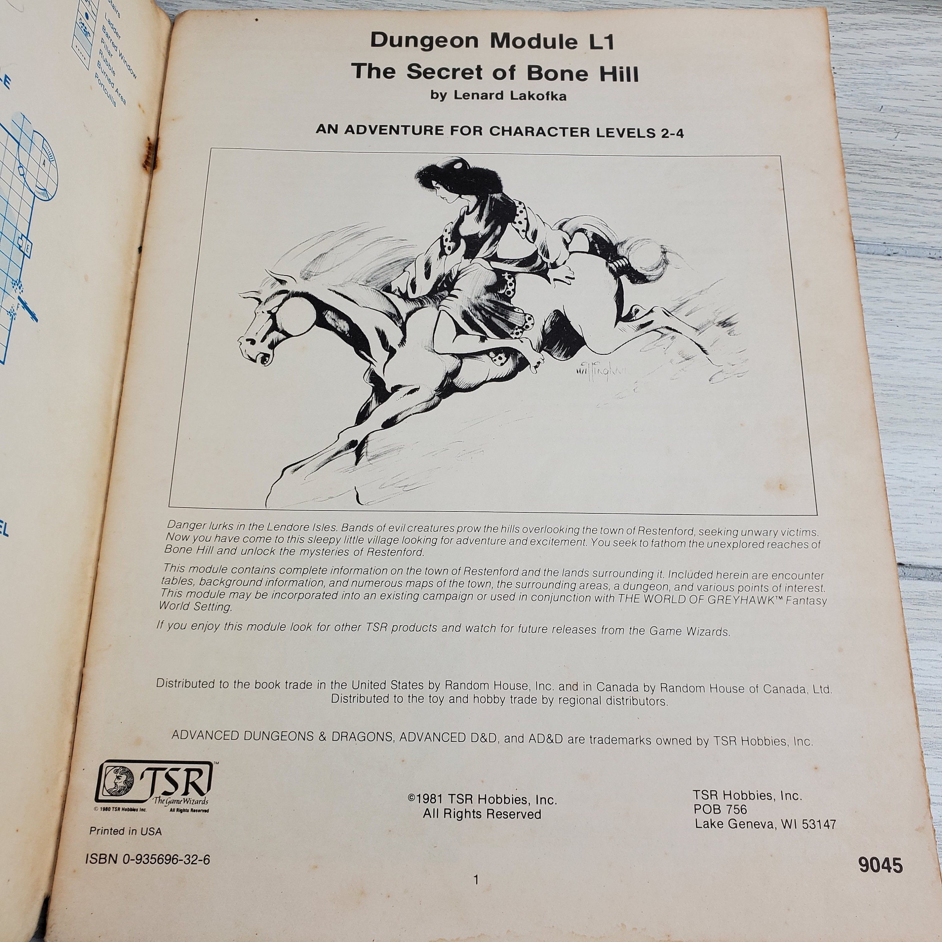 Read Description Vintage TSR Game Wizards Dungeon Module L1 the Secret ...