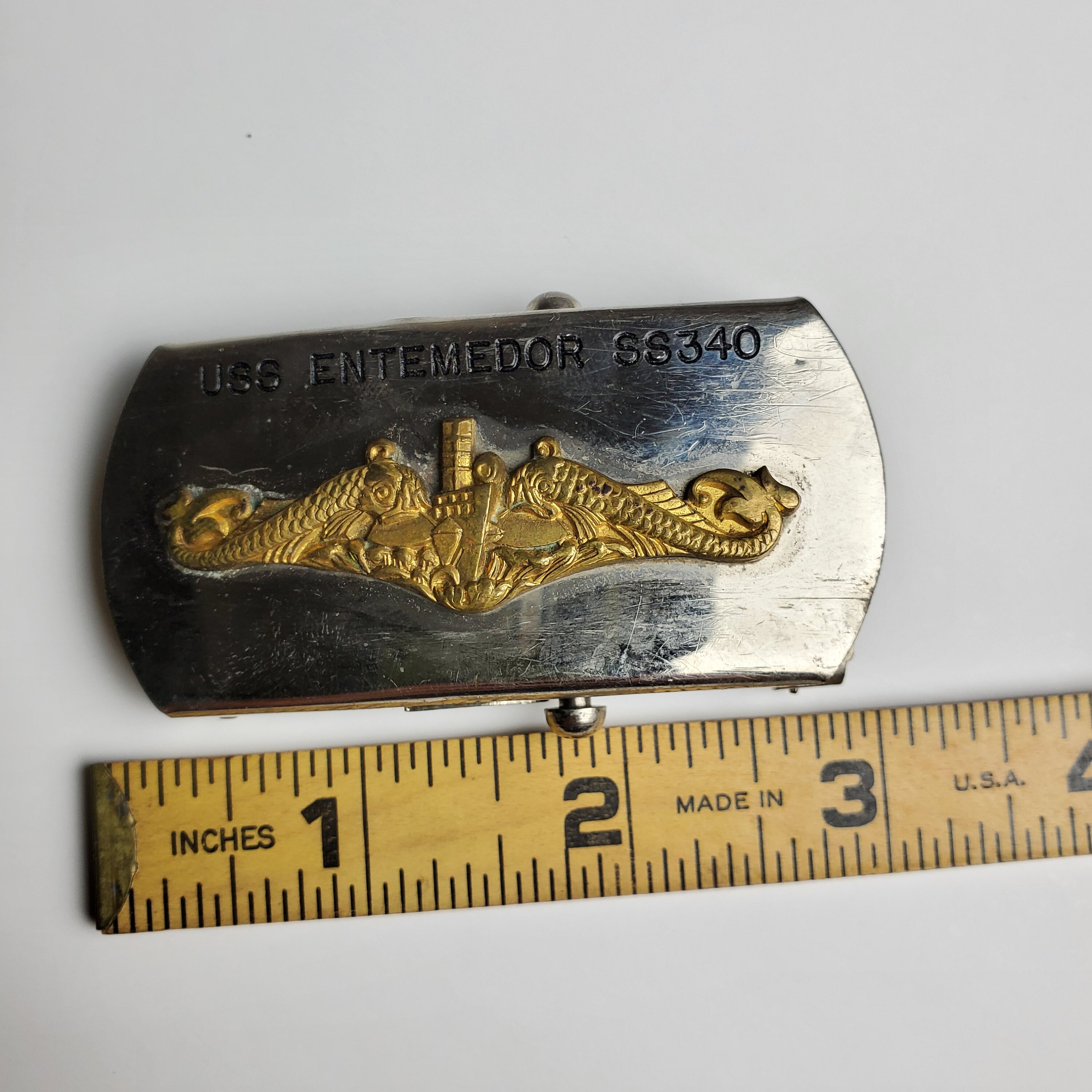 Vintage 60's United States Navy USS Entemedor SS340 Metal Uniform ...