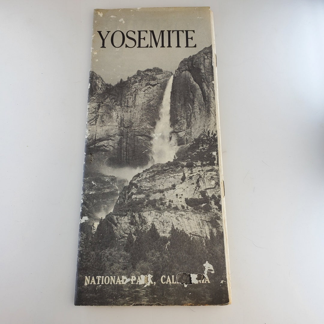 Vintage 1959 Yosemite National Park Map Brochure. - Etsy